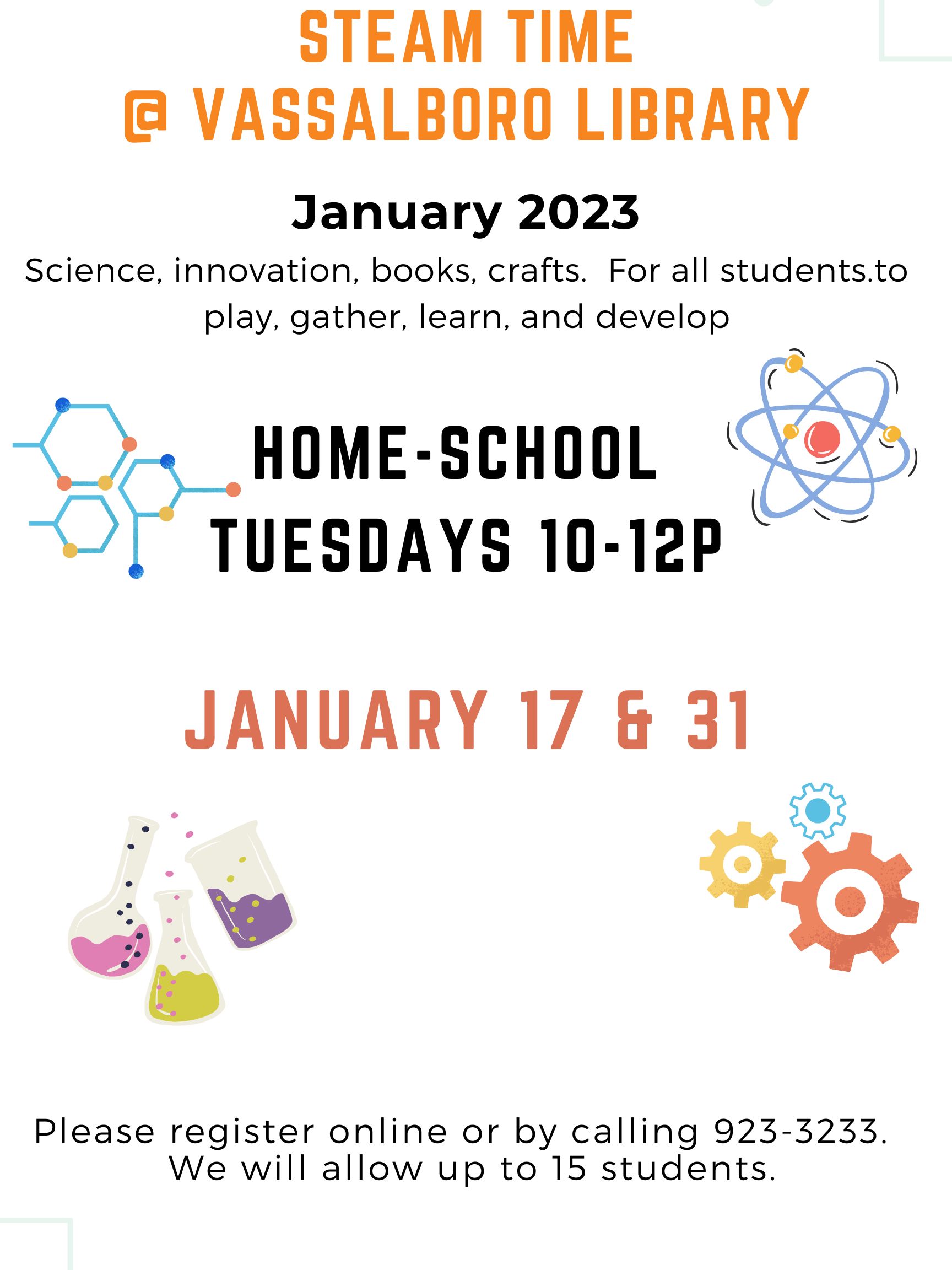 Steam Time @ Vassalboro Library • Vassalboro Public Library